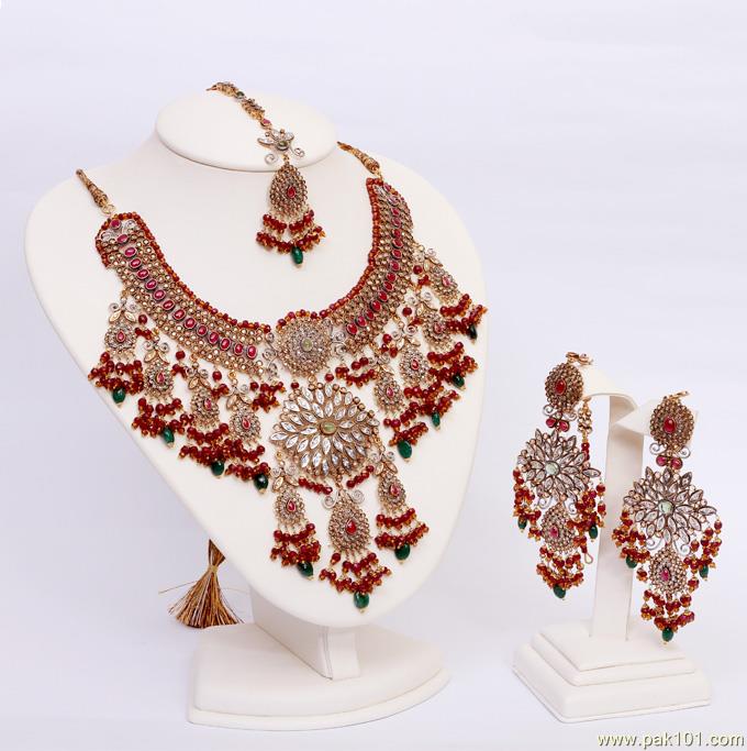 Gallery > Jewellery > Necklace Sets > Bridal Jewellery Set-Necklace and ...