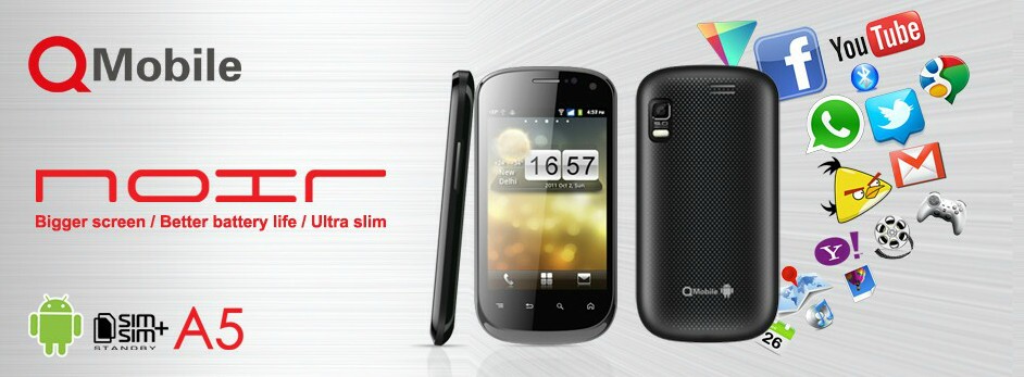 QMobile Launched NOIR A5 Android Smartphone : Pak101.com