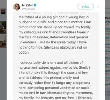 Misha Shafi allegations are false, I will take the court: Ali Zafar ...